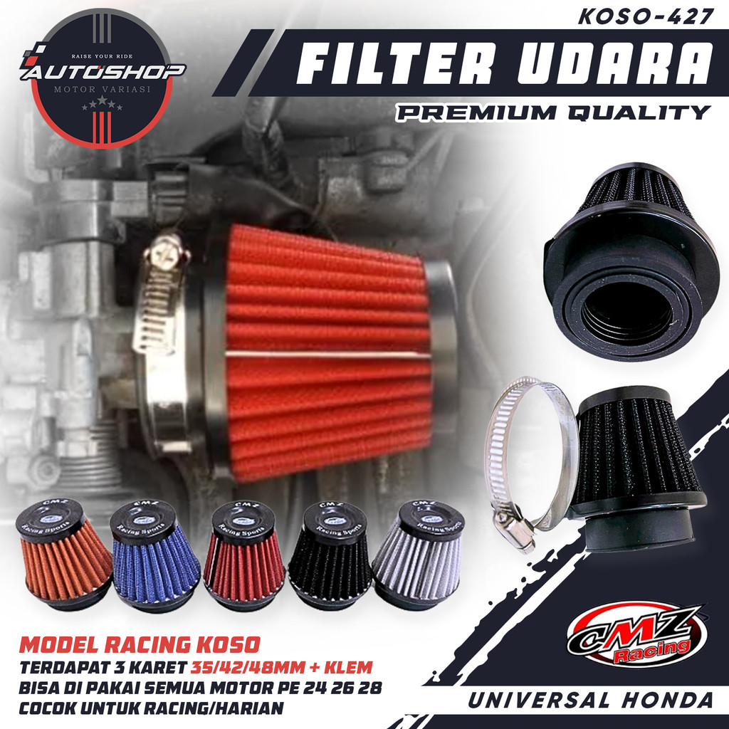 Jual Filter Karburator Standart PE 24 26 28 Model KOSO RACING MAHKOTA ...