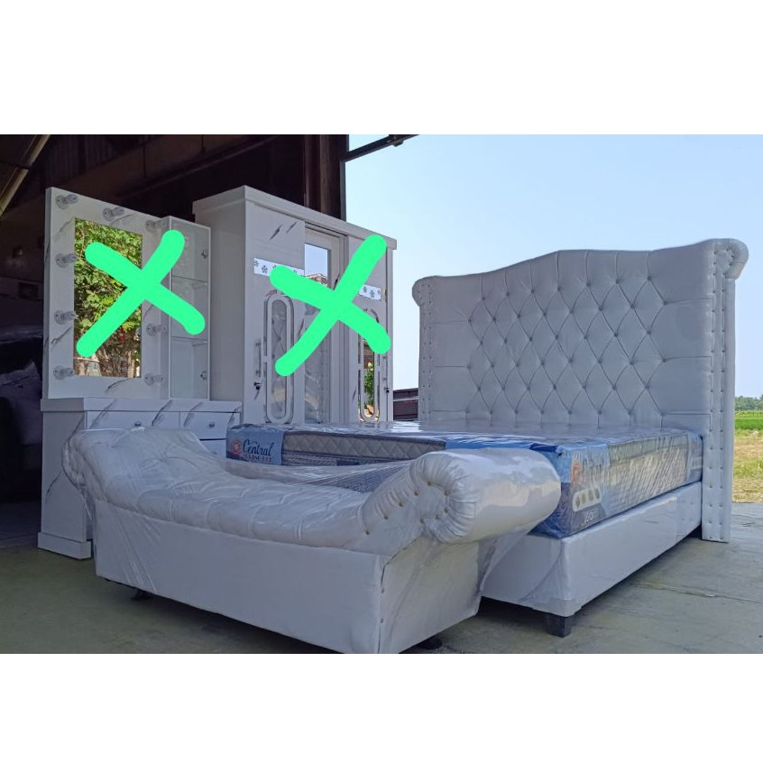 Jual Divan Ranjang Kasur Sandaran Jaguar T160cm + Bench Bahan Oscar ...
