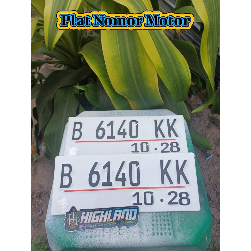 Jual Plat Custom Nomor motor Baut Tanam | Shopee Indonesia
