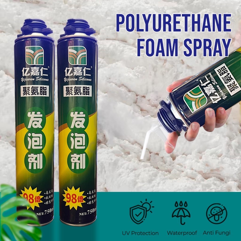 Jual PU Foam / Polyurethane Foam Sealant Spray 750ML Tahan Cuaca Panas dan Dingin | Shopee Indonesia