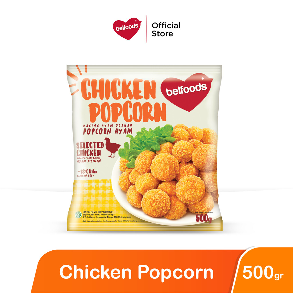 Jual Belfoods Chicken Popcorn 500 gr | Shopee Indonesia