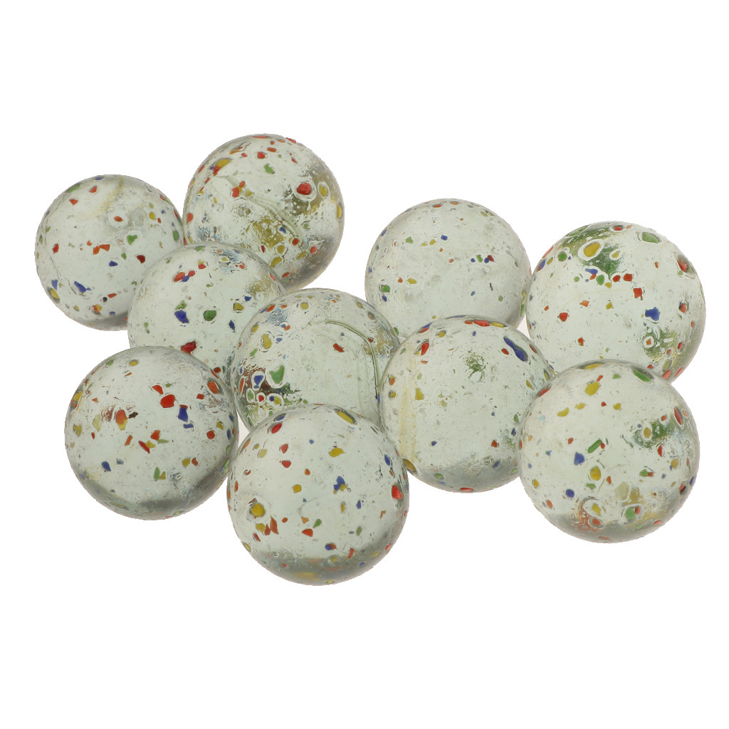 Jual 10 Pieces 25mm Diameter Glass Marbles Set Toy Ball Marbles Game ...