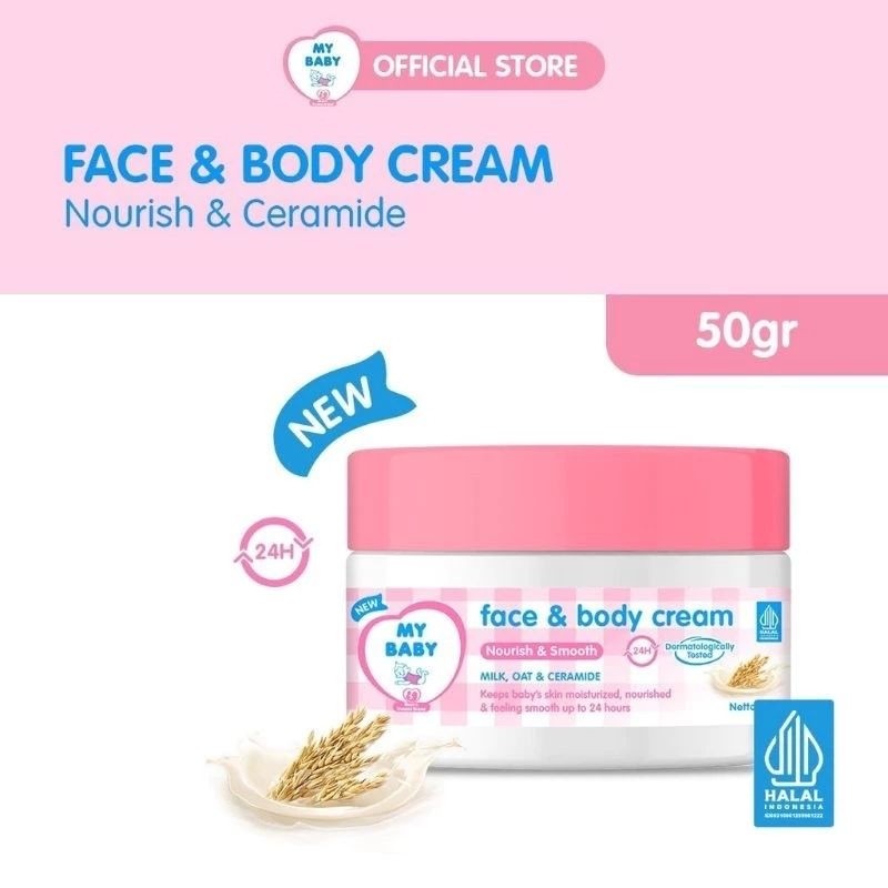 Jual My Baby Face Body Cream Nourish Ceramide My Baby Krim Lotion Wajah ...