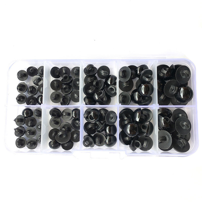 Jual 100pcs/box DIY Animal Eyes Buttons Round Mushroom Domed Sewing ...