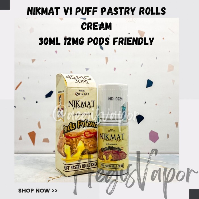 Jual NIKMAT PUFF PASTRY V1 30ML 15MG POD FRIENDLY | Shopee Indonesia