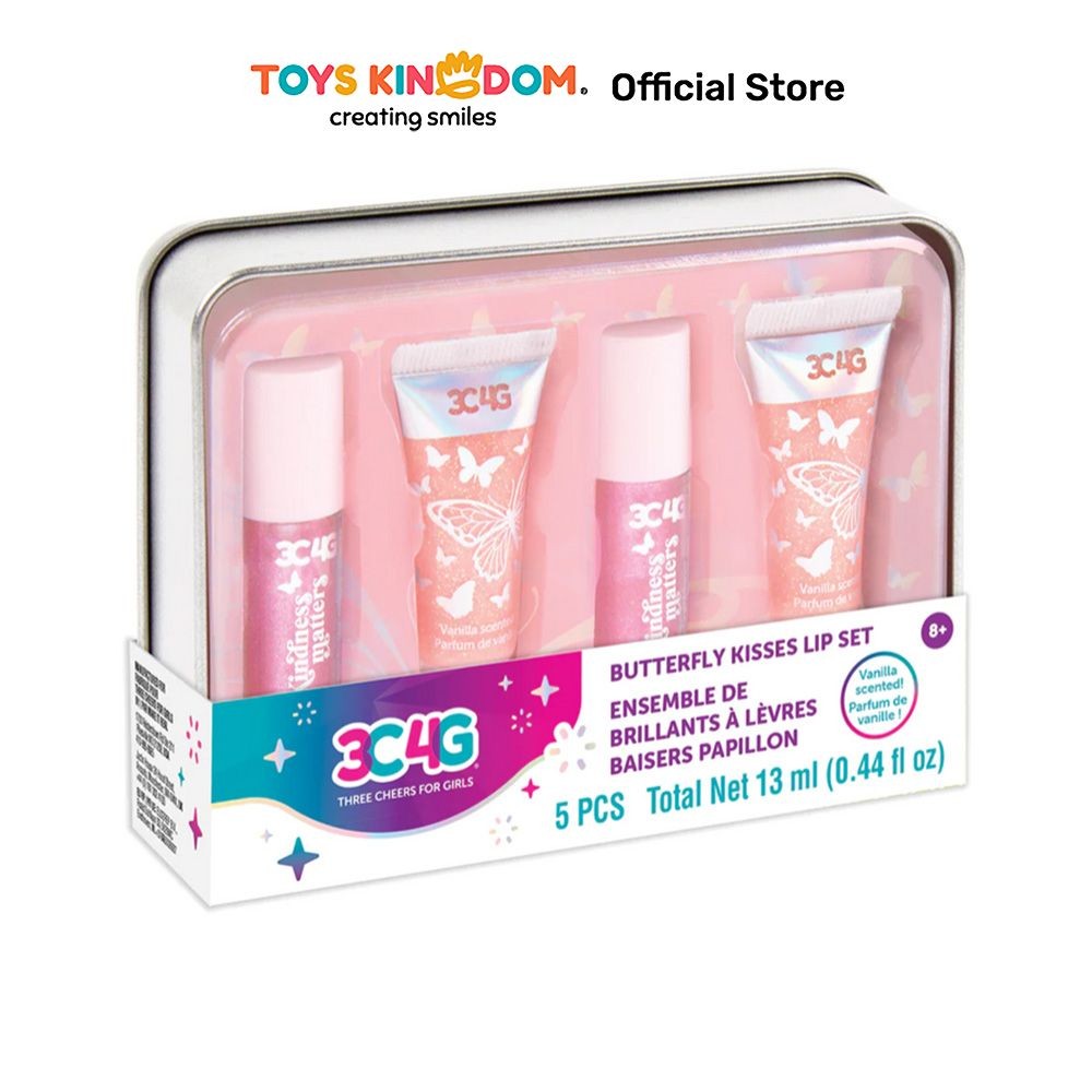 Jual Toys Kingdom Make It Real Set Butterfly Kisses Lip Tin Box Toy ...