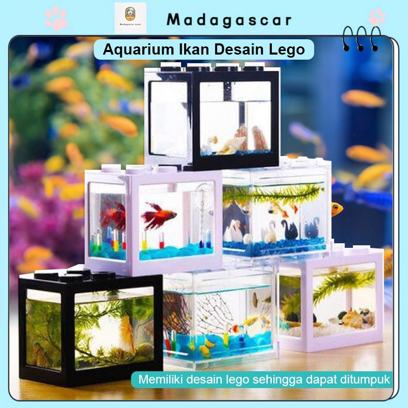 Jual [MADA] Akuarium Ikan Cupang Akrilik Aquarium Mini Acrylic Aquarium ...
