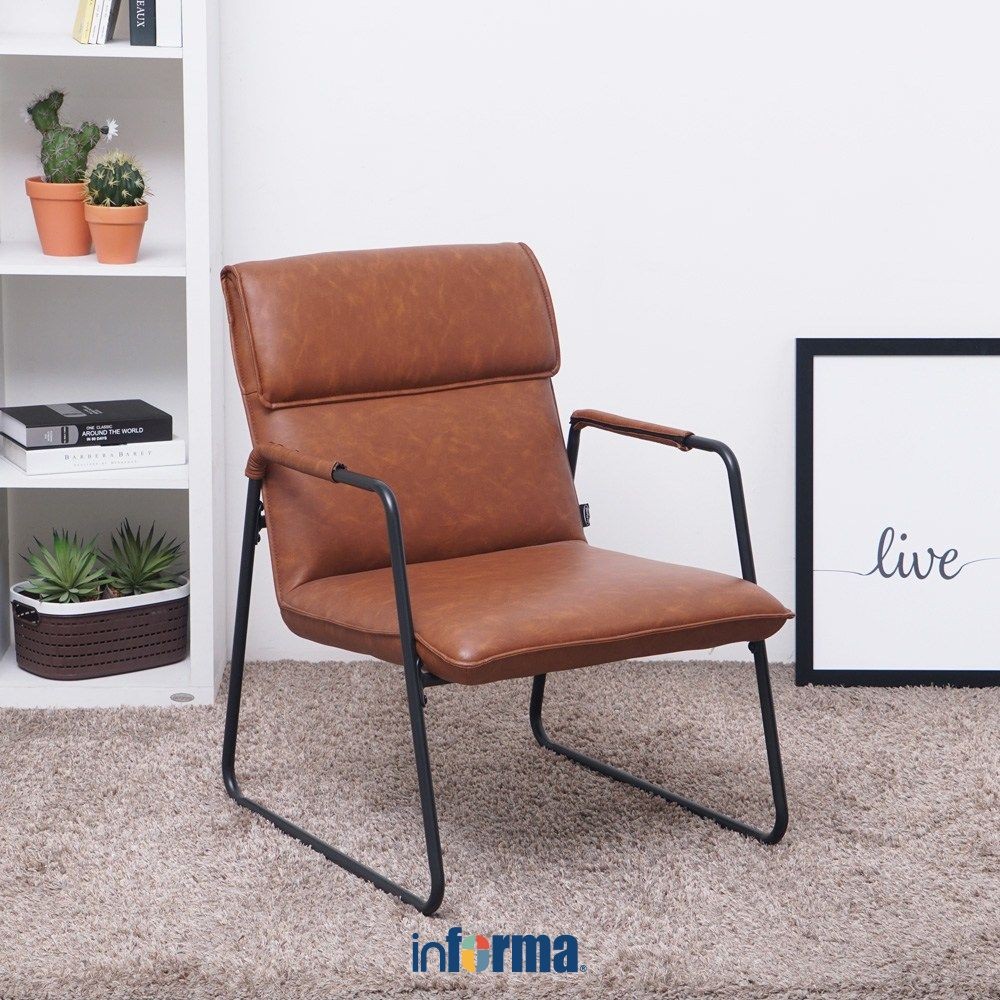 Jual Informa Meridian Kursi Berlengan - Cokelat Arm Chair Cafe ...