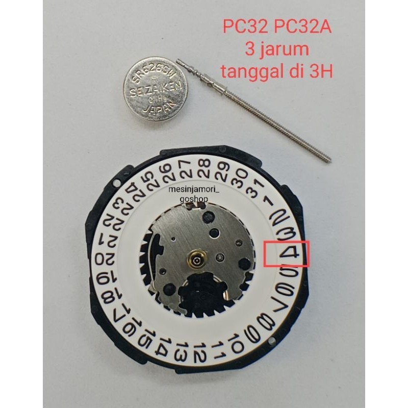 Jual mesin jam PC tanggal hari PC32 PC32A PC33 PC33A PC22 PC23 original | Shopee Indonesia