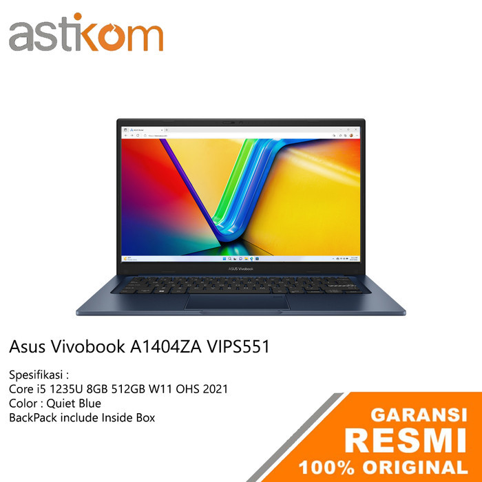 Jual Notebook Laptop Asus Vivobook 14 A1404ZA VIPS551 Core i5 1235U 8GB ...