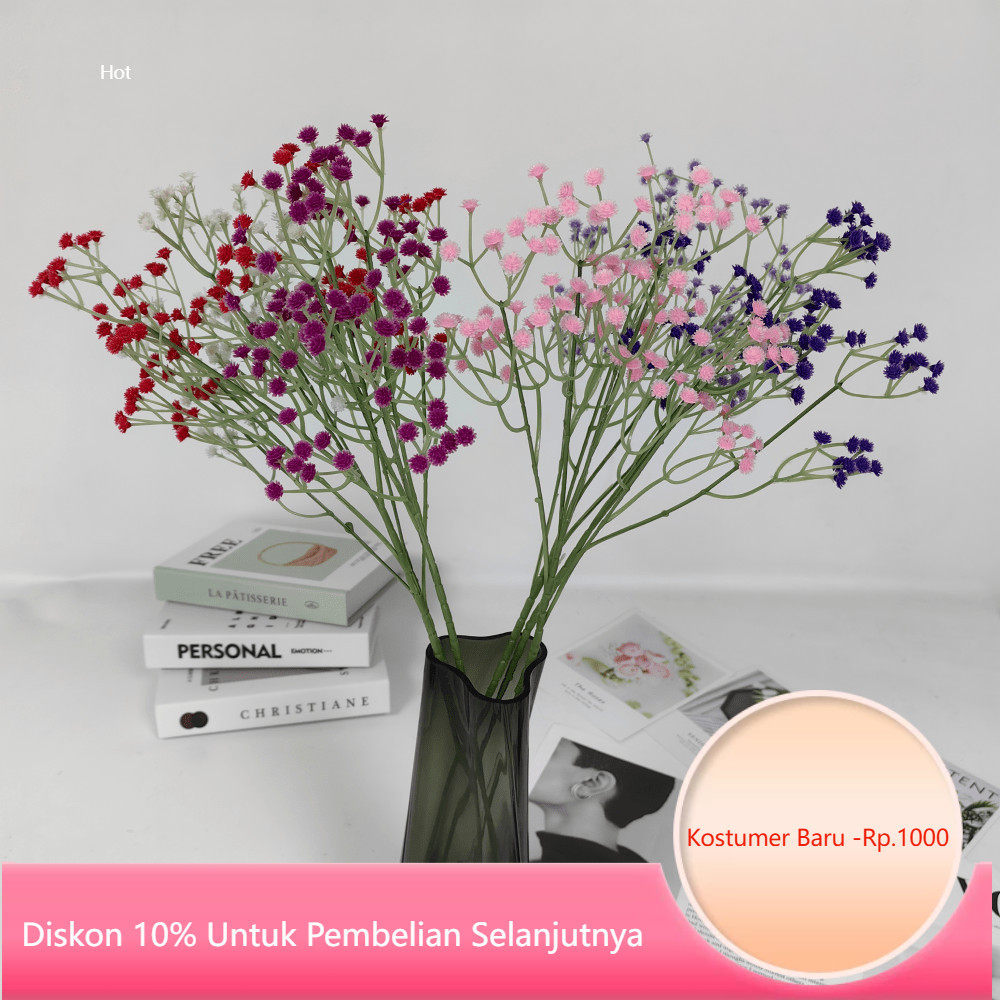 Jual Bunga Baby Breath Plastik Bunga Peacock Artificial Dekorasi Buket ...