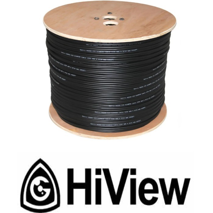 Jual Kabel CCTV Coaxial HIVIEW RG59+P 300 METER ( Black ) | Shopee ...