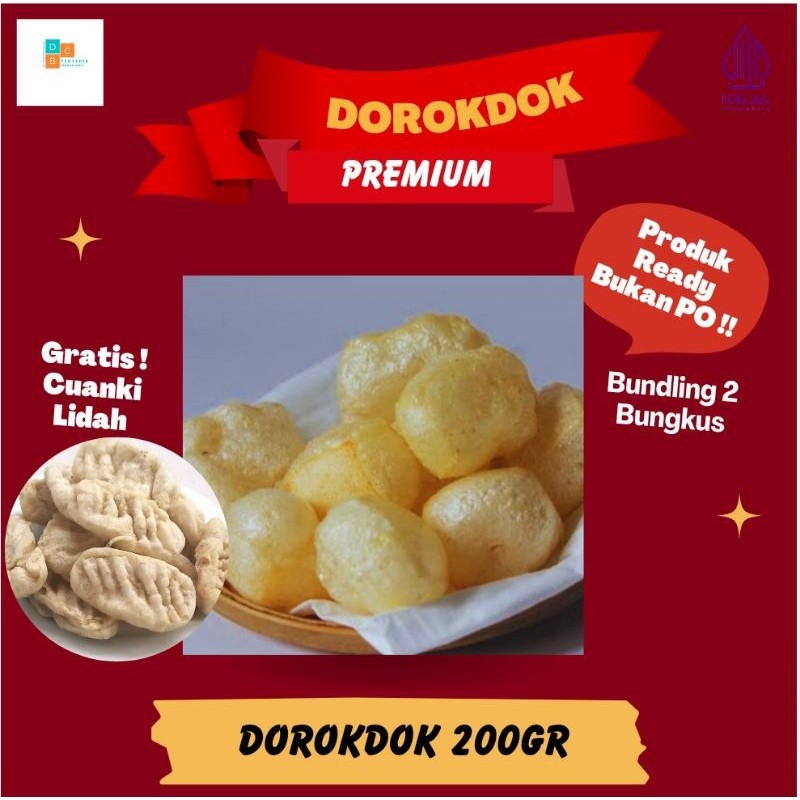 Jual Dorokdok Kerupuk Kulit Sapi Gratis Cuanki Lidah Bal krupuk rambak ...