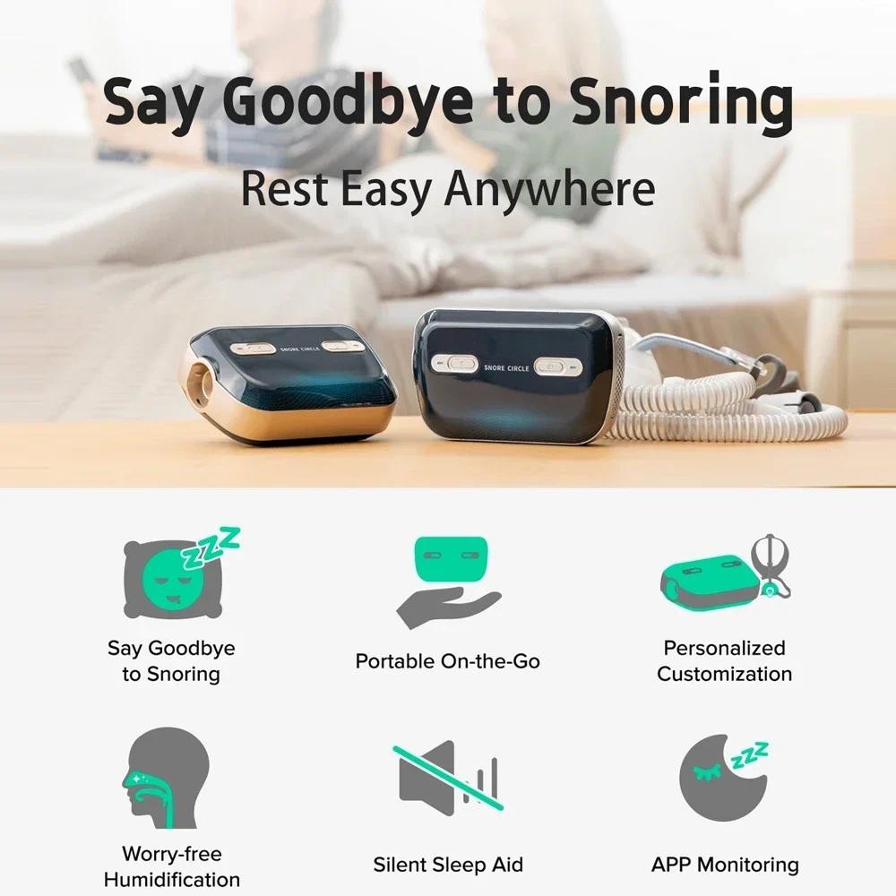 Jual Portable Bluetooth CPAP APAP Ventilator Anti Snoring And Sleep ...