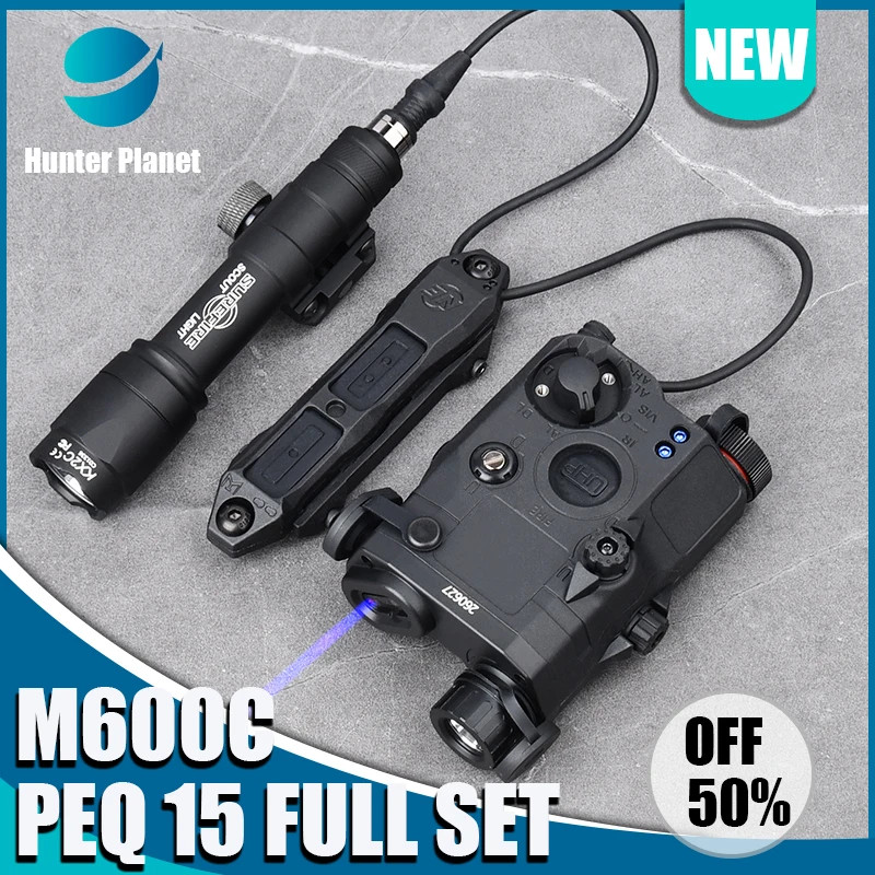 Jual Airsoft PEQ 15 equipments Red Green Blue Powerful hunt Laser Dot ...