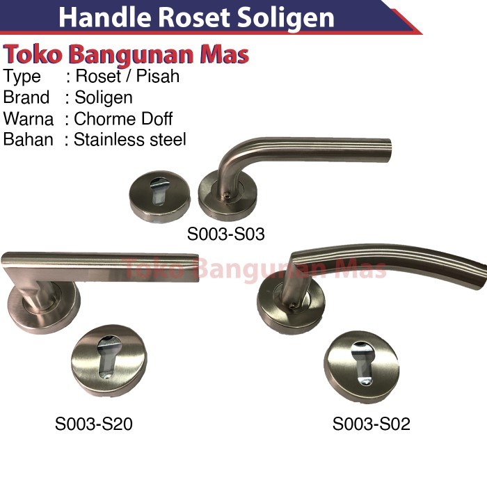 Jual Handle pintu Pisah Soligen Stainless Miimalis / Handle pintu Hotel ...