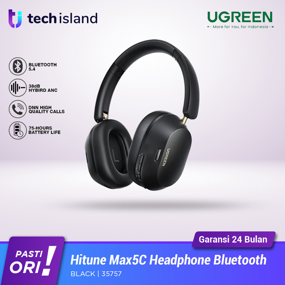 Jual Ugreen Hitune Max5C Headphone Bluetooth Hybrid ANC Hi-Res LDAC Ultra Low Latency | Shopee ...
