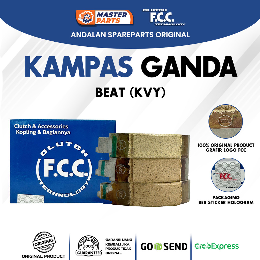 Jual Kampas Ganda FCC untuk motor Beat (KVY) Original 100% | Shopee ...