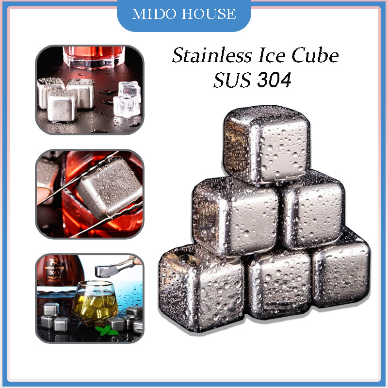 Jual Food Grade Es Batu Stainless Steel Reusable /Alat Pendingin SUS ...