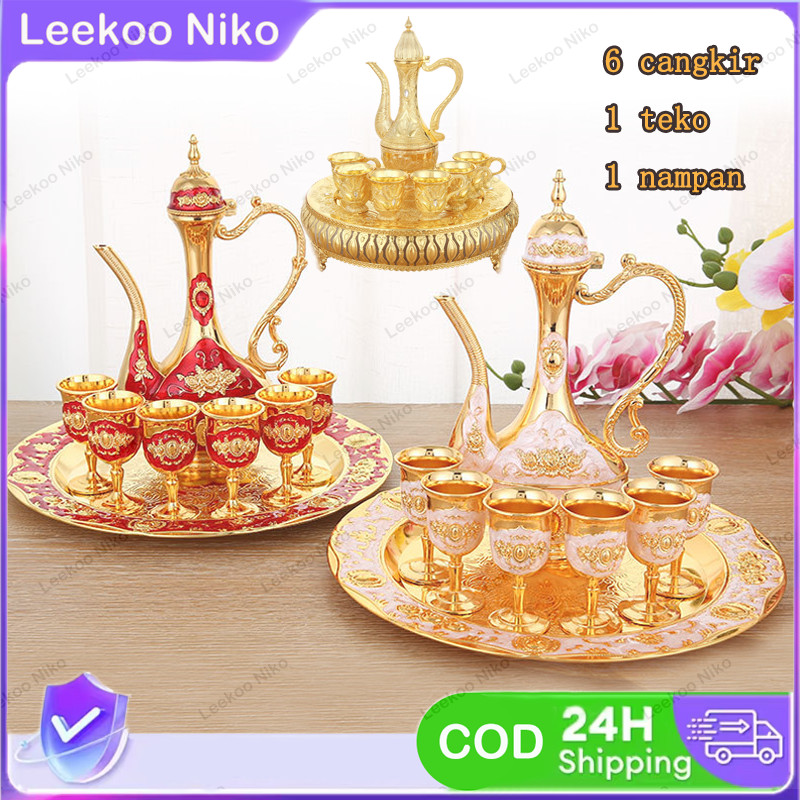 Jual 【cod】8 Buah Set Teko Anggur / Set Teko Eropa / Set Teko Arab ...
