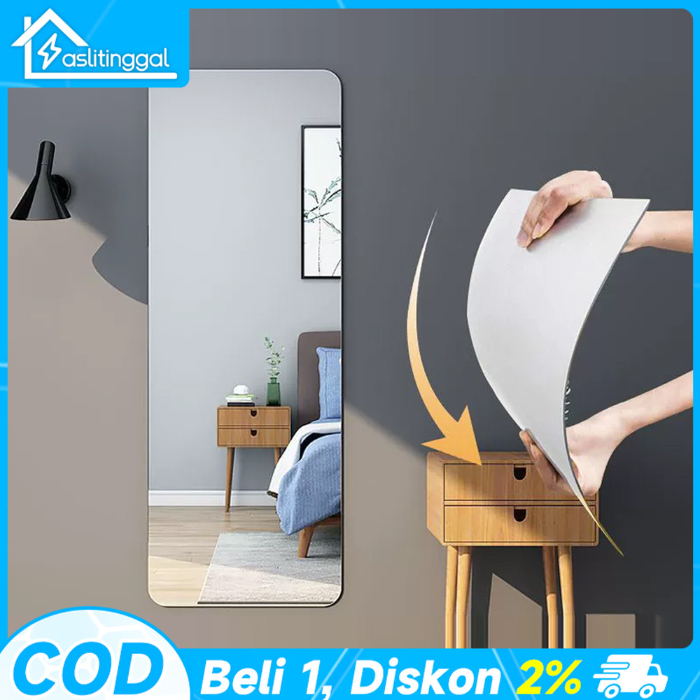 Jual 60*100CM 50X200CM Stiker Cermin Kaca Dinding Akrilik Aman Dan ...