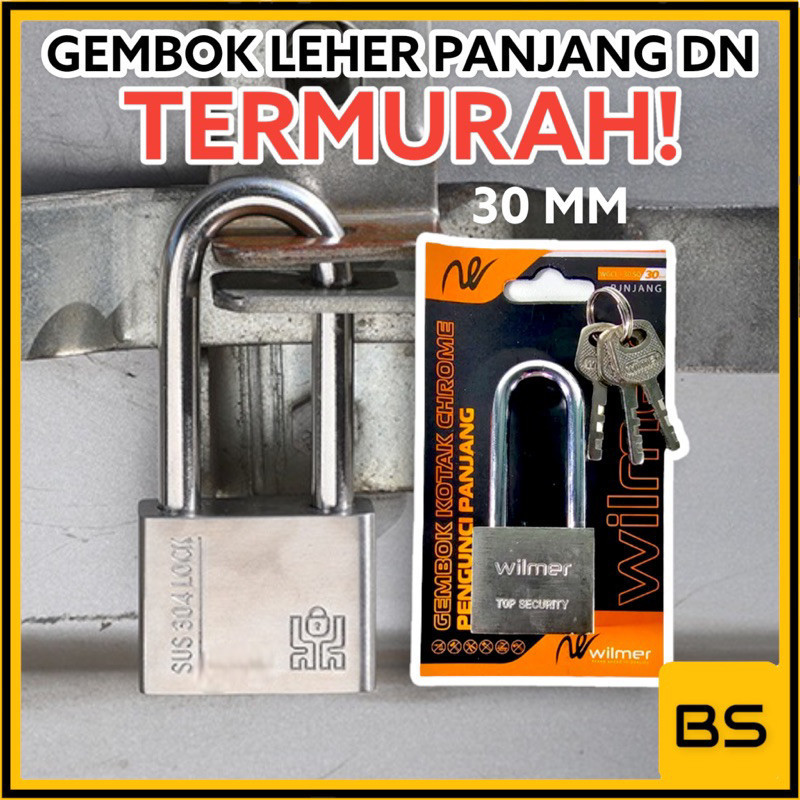 Jual XP TOOL Gembok 30 Panjang Kunci Gembok Leher Panjang 30mm Putih ...