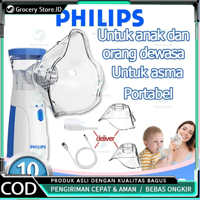 Jual Philips Nebulizer Portable Alat Bantu Terapi Uap Pernapasan Inhaler Atomizer Machine ...