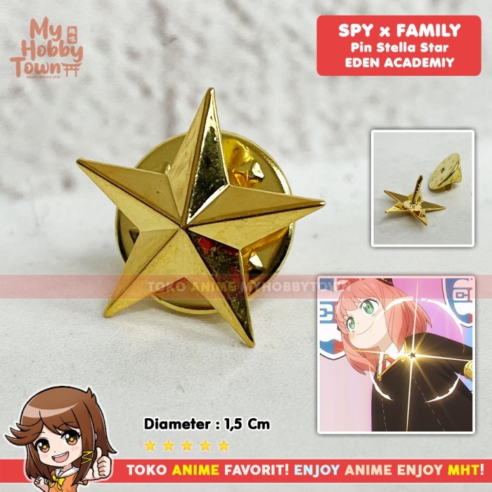 Jual Pin Brooch Spy X Family Stella Star Eden Academy Anya Forger ...