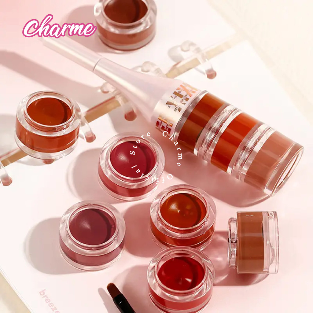Jual (READY & ORI) XIXI Jenga Three-Color Lip Mud - D601 Lip Mud ...