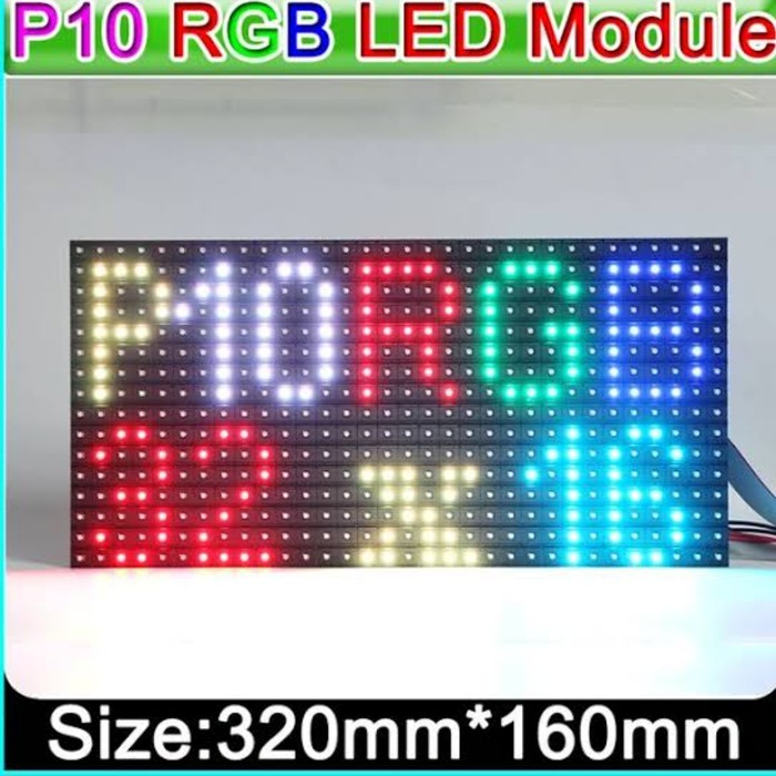 Jual Panel RGB module p10 full outdoor 1/8 1/8s smd jws esp32 esp-32 ...