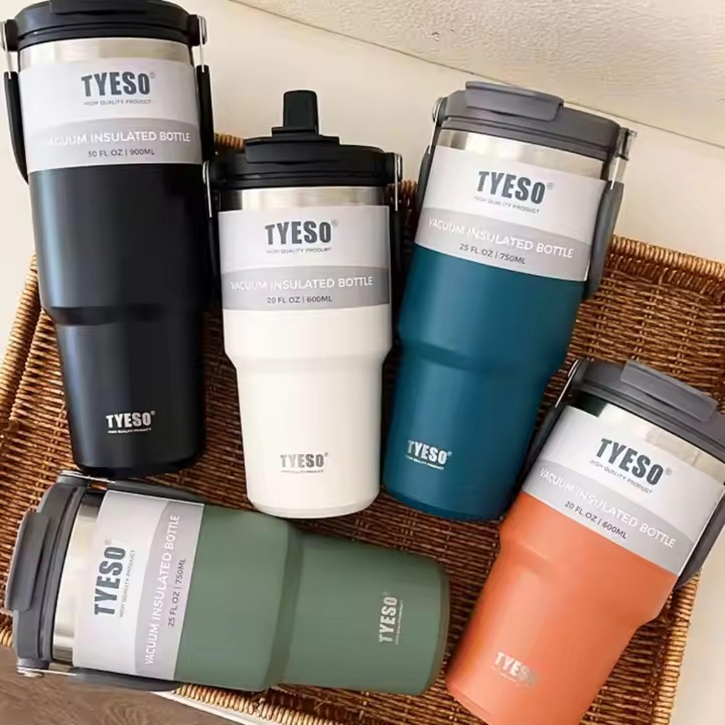 Jual TYESO TUMBLER Thermos Viral Termos Jumbo Stainless Steel HANDLE ...