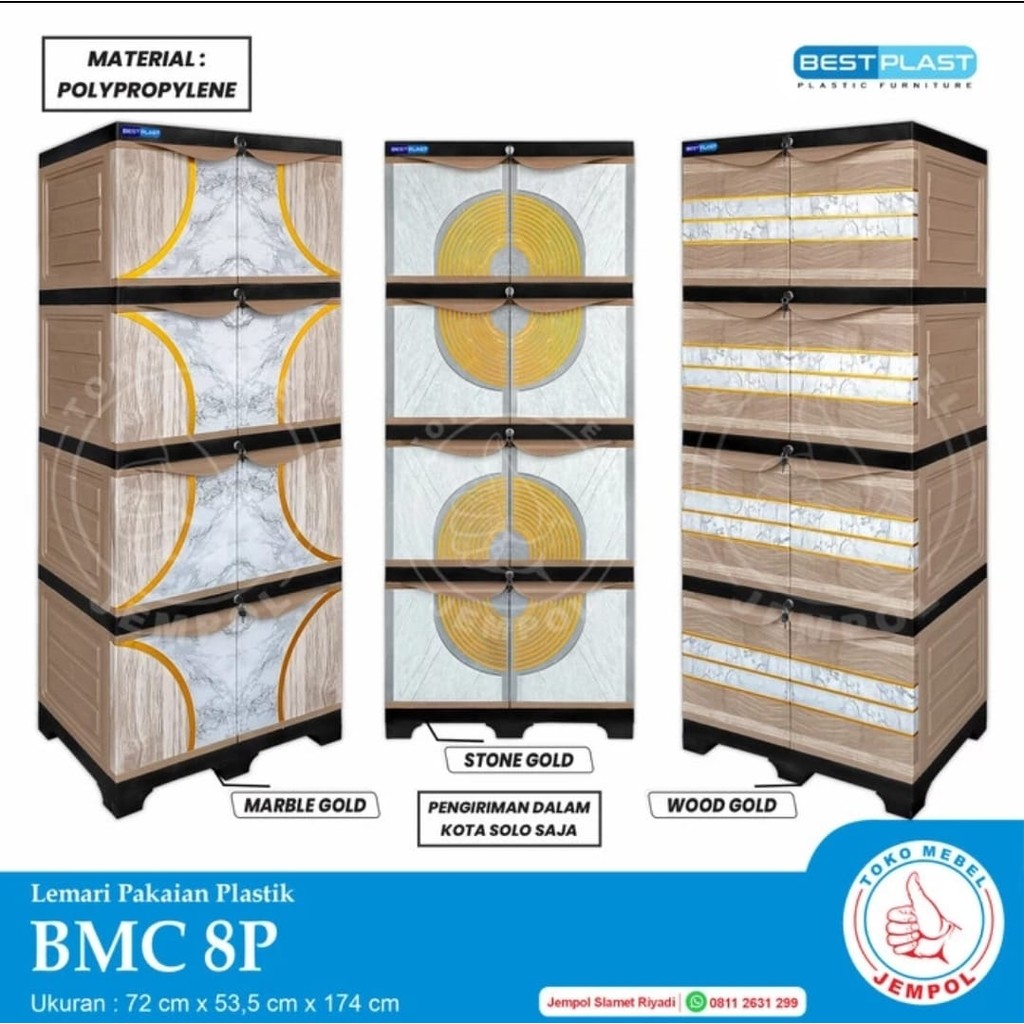 Jual Lemari plastik 2 Pintu BEST PLAST Serbaguna Modul Cabinet Countainer 4 Susun Motif Modern ...