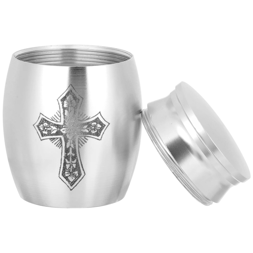 Jual Memorial Metal Cross Cremation Urn for Human Ashes Decorative ...