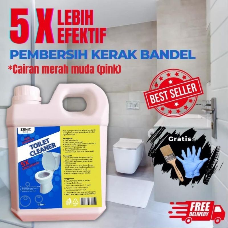 Jual Zenic Toilet Cleaner Cairan Pink Pembersih Toilet Ampuh Angkat ...