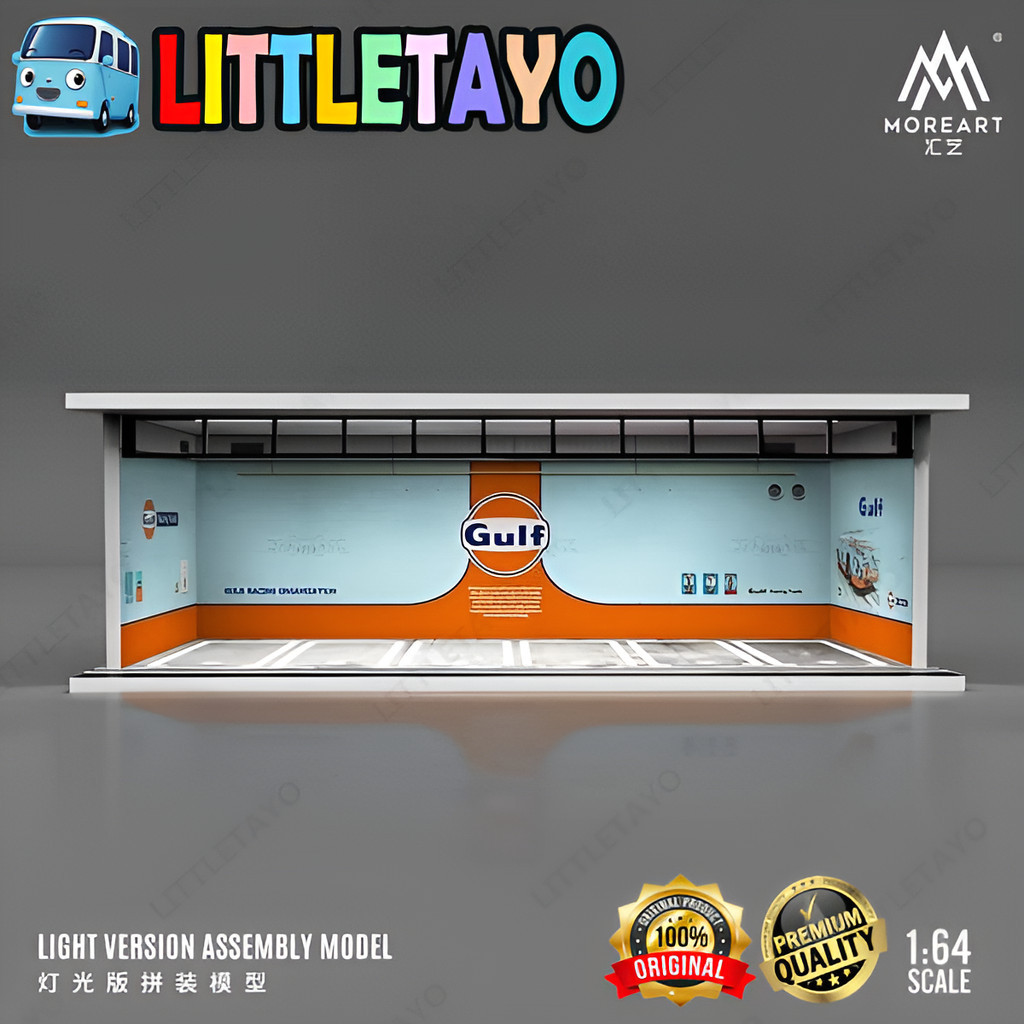 Jual MoreArt Diorama Gulf Racing Parking Lot Scene With LED More Art ...