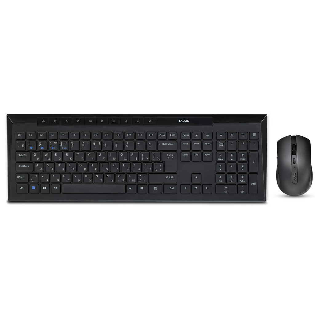 Jual 8210M Multiple Mode Wireless Keyboard and Mouse Set Russian ...
