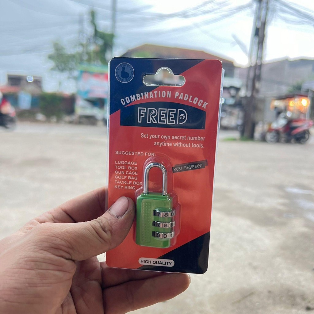 Jual Gembok Sandi Warna 002 dari FREED dengan Nomor Unik | Shopee Indonesia