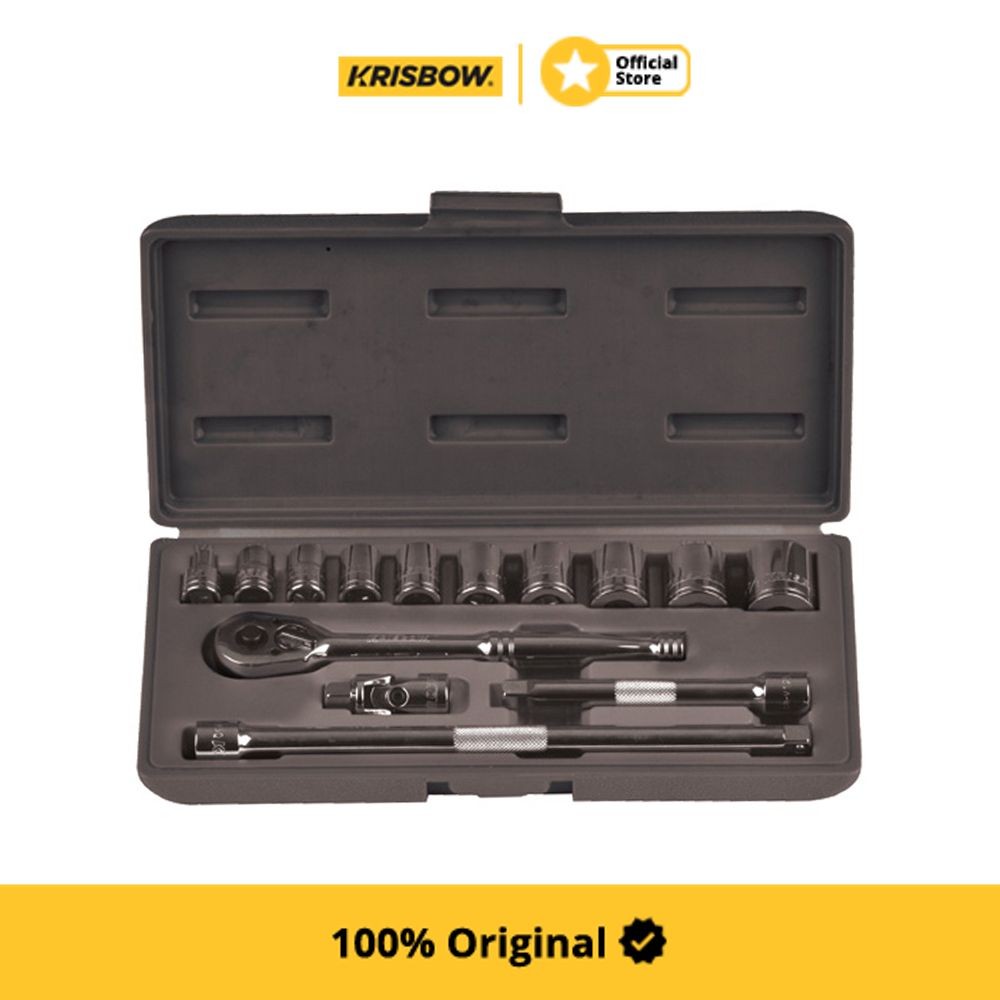 Jual Krisbow Kunci Socket Sq 8 inci 10-22 mm Lrsos1 Set 14 Pcs | Shopee ...