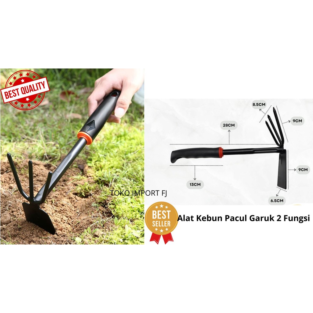 Jual Alat Kebun Taman 2 Fungsi Pacul Cangkul Garpu Garukan Tanah Mini ...