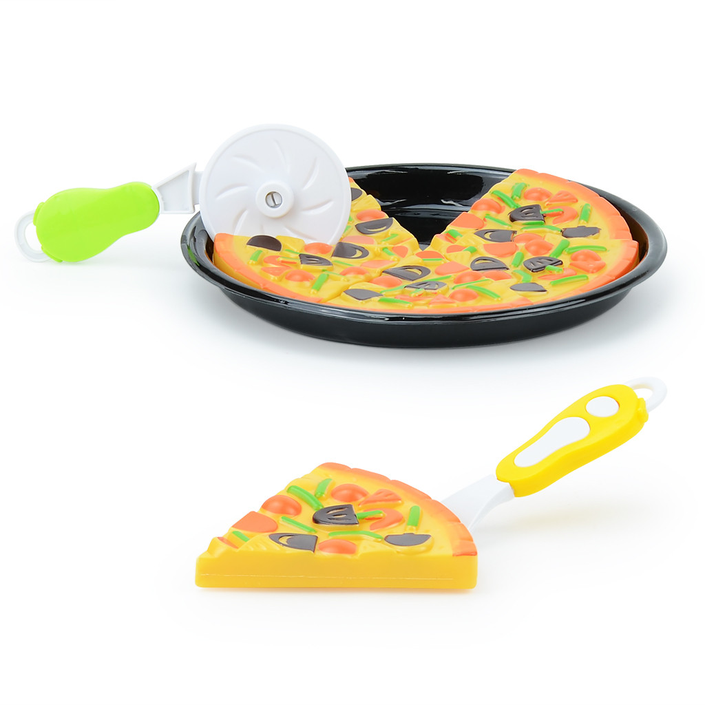 Jual Simulation Kids Pizza Cutting Toy Food Plastic Pizza Cooking Gift ...