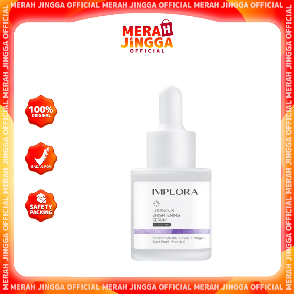 Jual IMPLORA Luminous Brightening Serum | Merah Jingga Official ...
