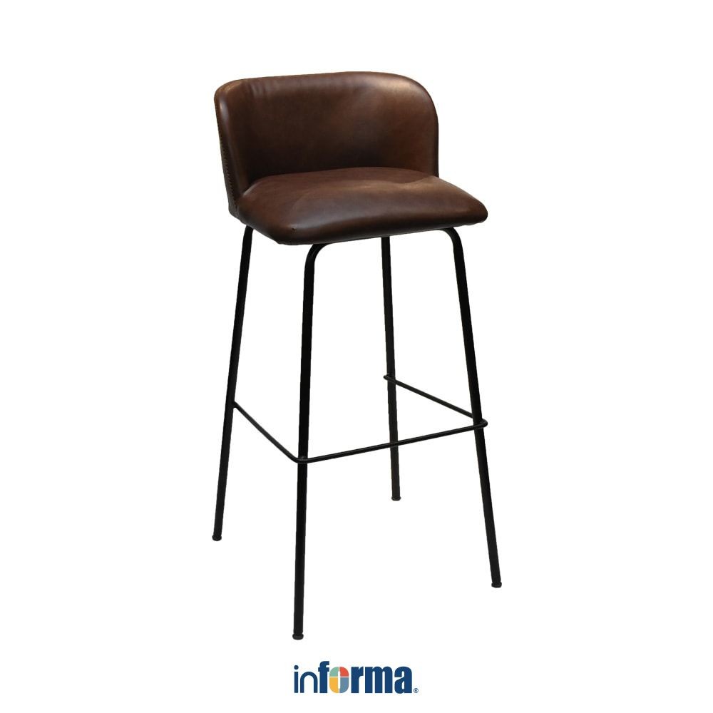 Jual Informa Larnaca Kursi Bar Kulit - Cokelat Bar Stool Kursi Kafe ...