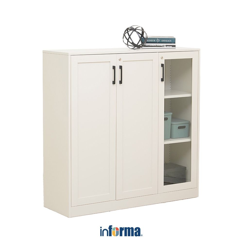 Jual Informa Patto Kabinet Kantor Metal 3 Pintu - Abu-Abu Lemari ...