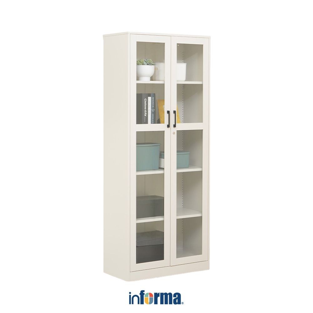 Jual Informa Patto Lemari Arsip Kantor Metal Pintu Kaca - Abu-Abu File ...