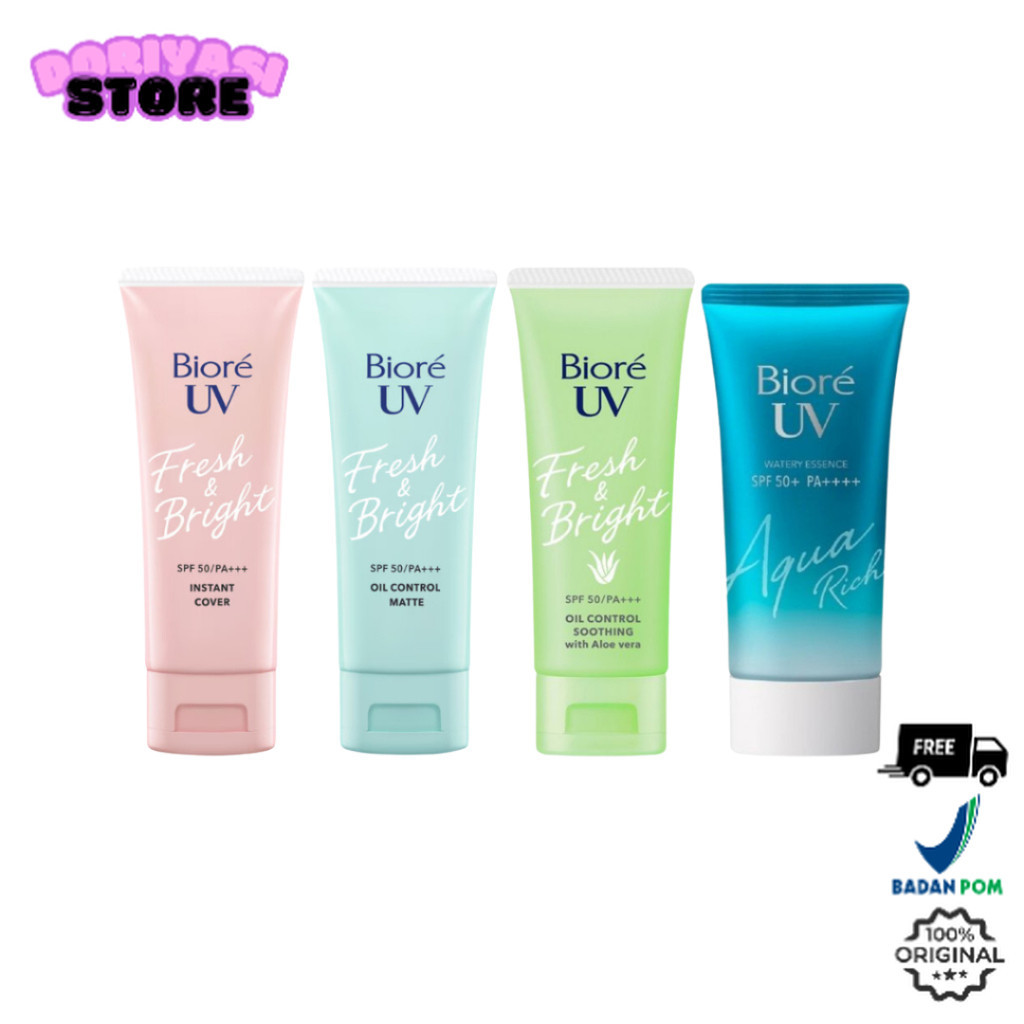 Jual Biore UV Fresh & Bright Instant Cover / Oil Control Matte ...