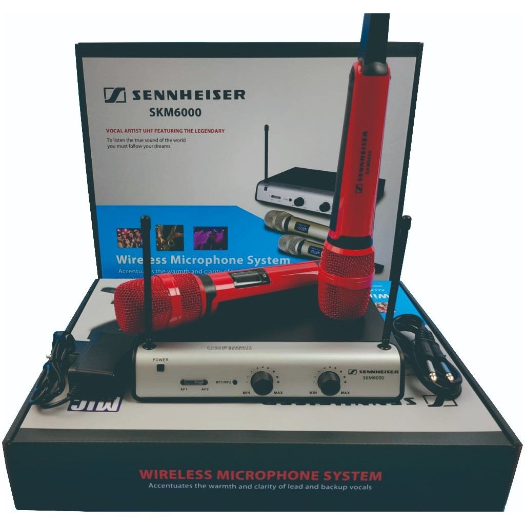 Jual Mic Wereless SKM 6000 SENNHEISER skm6000 MERAH /champ | Shopee Indonesia