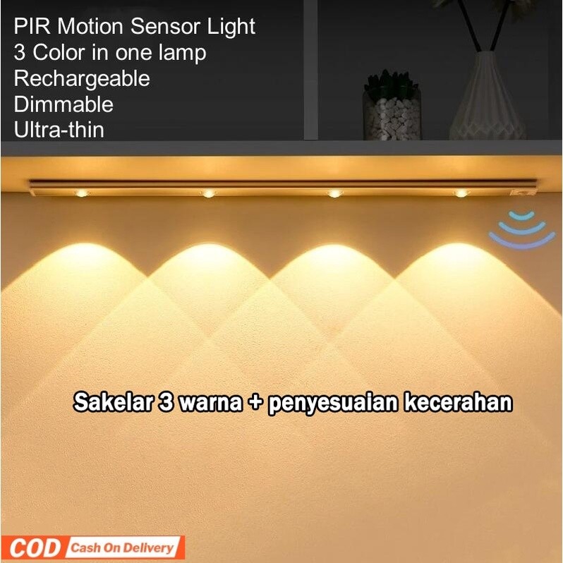 Jual Lampu Sensor Gerak Magnetic Motion Sensor Lampu Stick Panjang LED ...