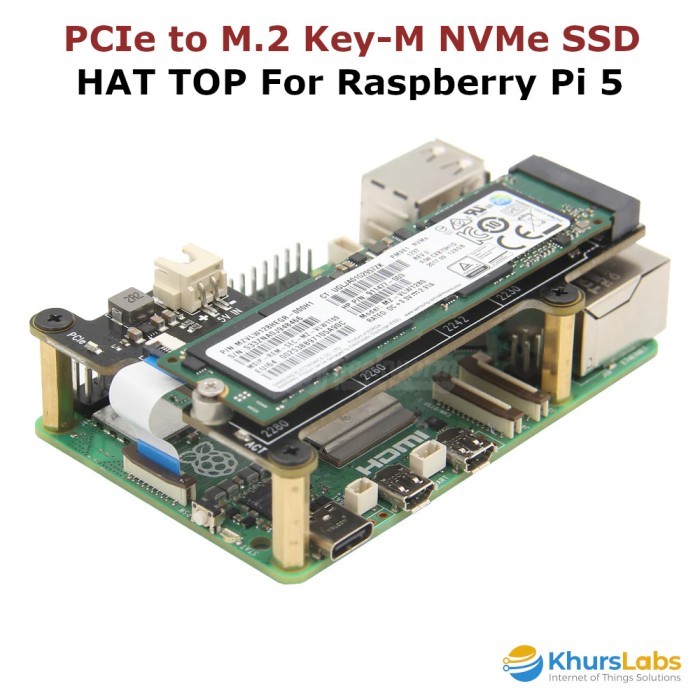 Jual JS99 Geekworm X1001 PCIe to M.2 Key-M NVMe SSD PIP TOP HAT for ...