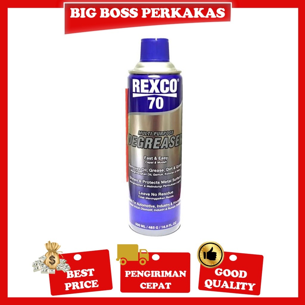 Jual Pembersih Grease Mesin Gemuk Degreaser oli REXCO 70 Multi Purpose 500ml | Shopee Indonesia