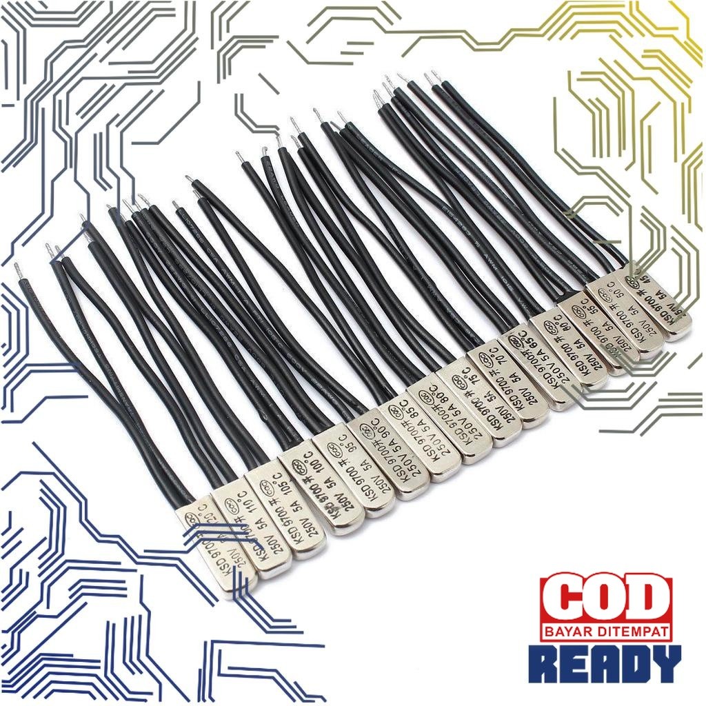 Jual Thermostat Thermal KSD9700 Bimetal 25OV 5A NO/NC Sensor Suhu Temperatur | Shopee Indonesia